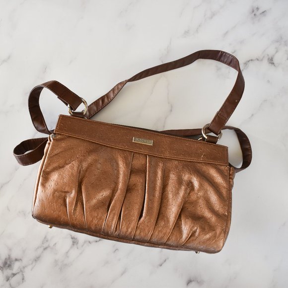 Miche | Bags | Miche Bronze Faux Leather Oversized Clutch Style ...
